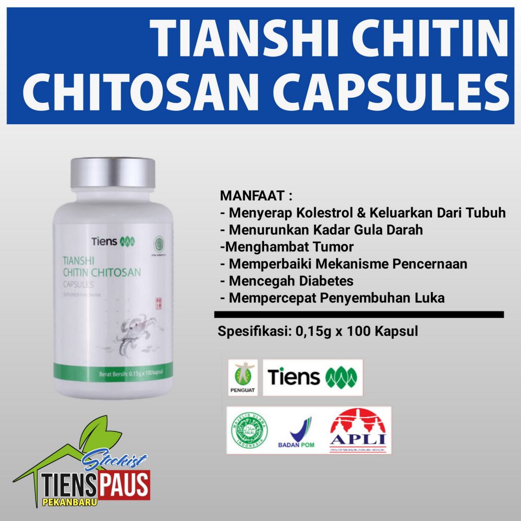 Tianshi Chitin Chitosan Capsules | Stockist Tiens Pekanbaru